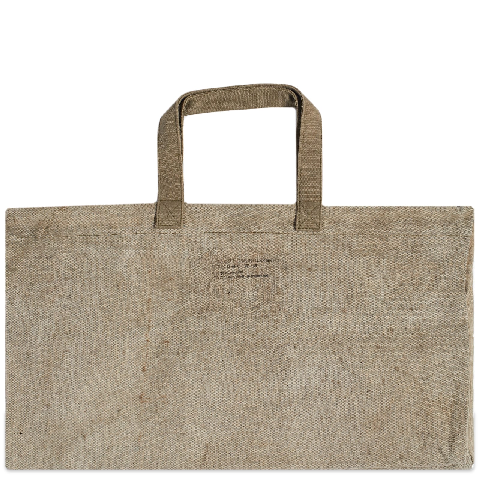 Puebco Vintage Tent Fabric Bag - Large Olive | END. (GB)