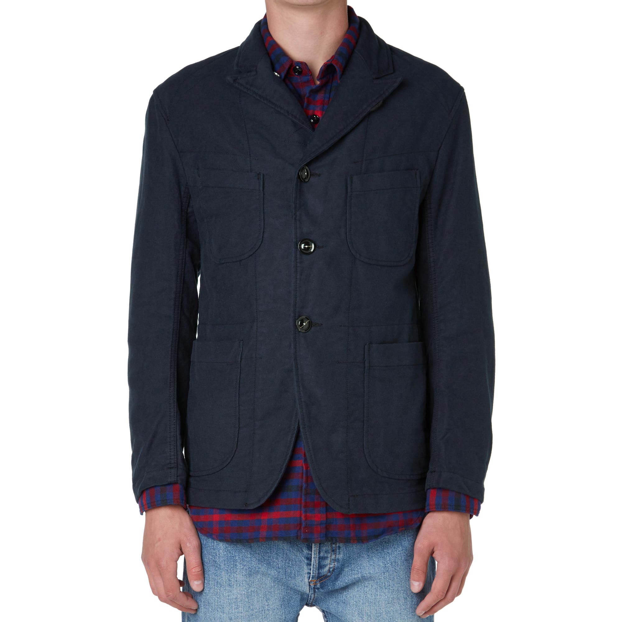 Engineered Garments Bedford Jacket Dark Navy Moleskin | END. (UK)