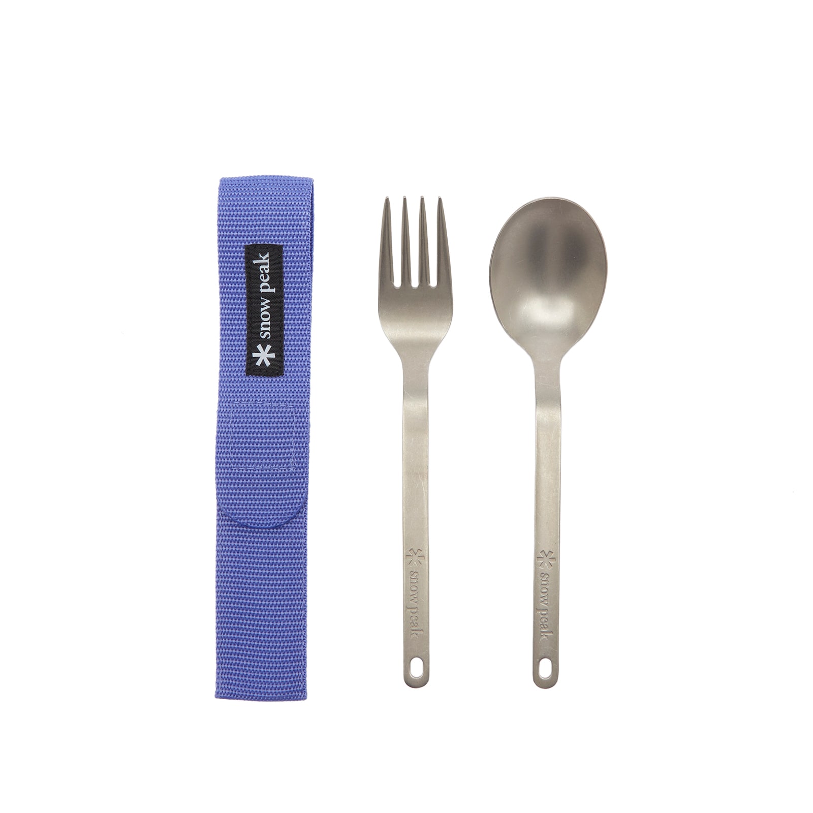 Snow Peak Titanium Fork & Spoon Set Silver | END. (US)