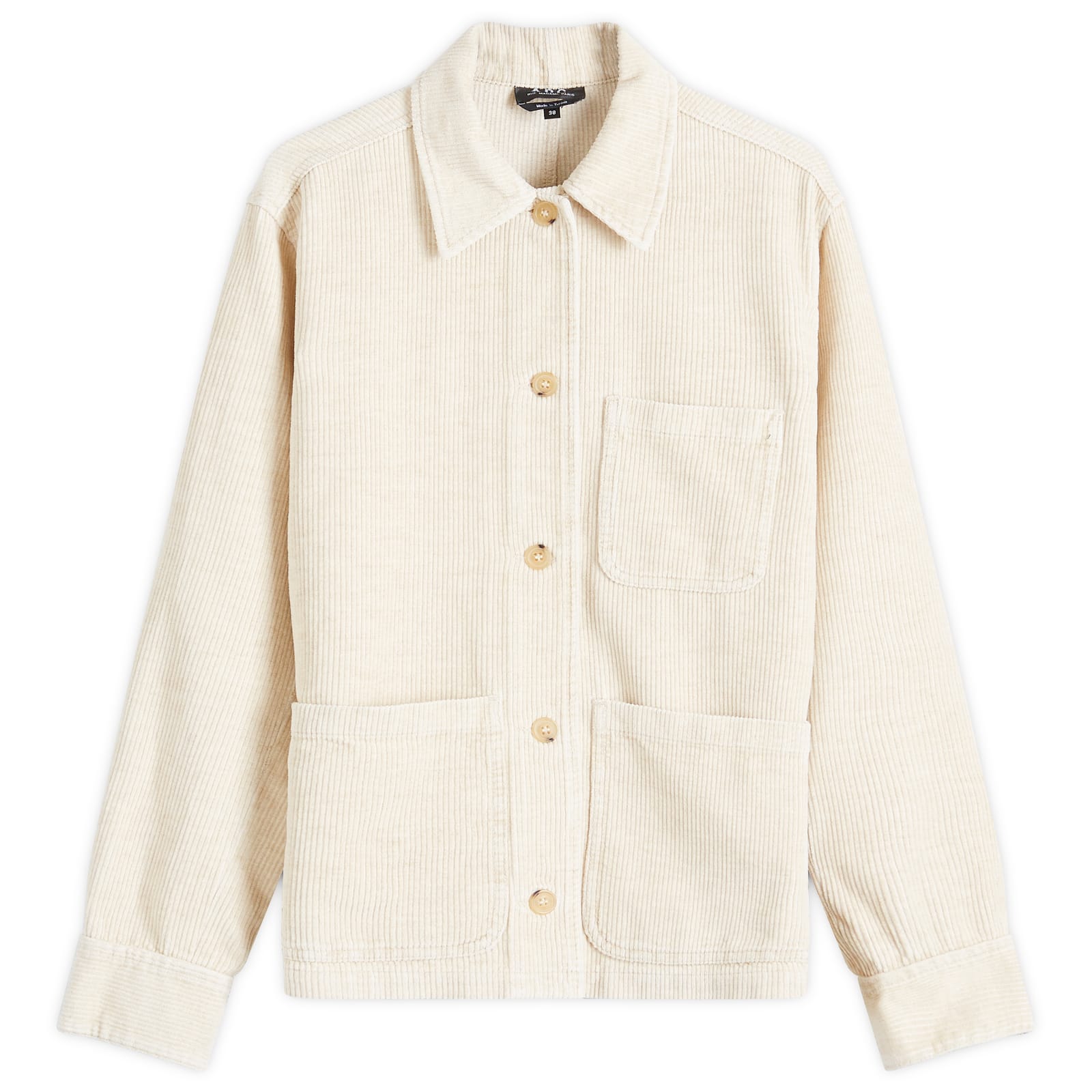 A.P.C. Silvana Corduroy Shirt Jacket Ecru | END. (US)