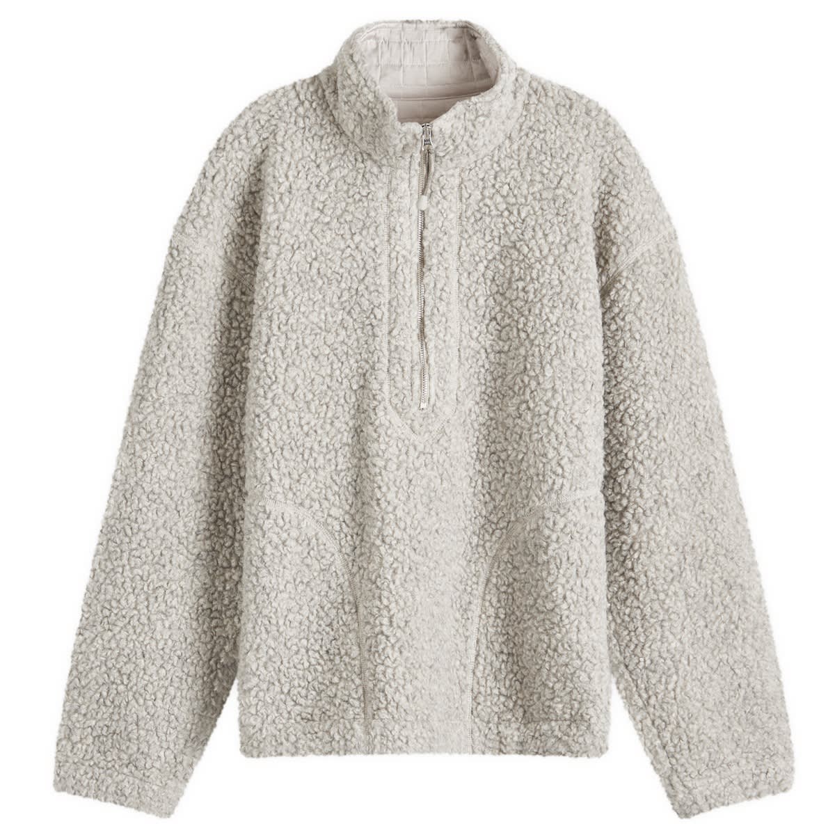 Folk Overhead Fleece Greige Curly Wool | END. (GB)