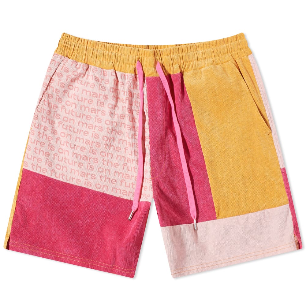 TFIOM Sun Of Mars Corduroy Patchwork Shorts Orange & Pink | END. (KR)