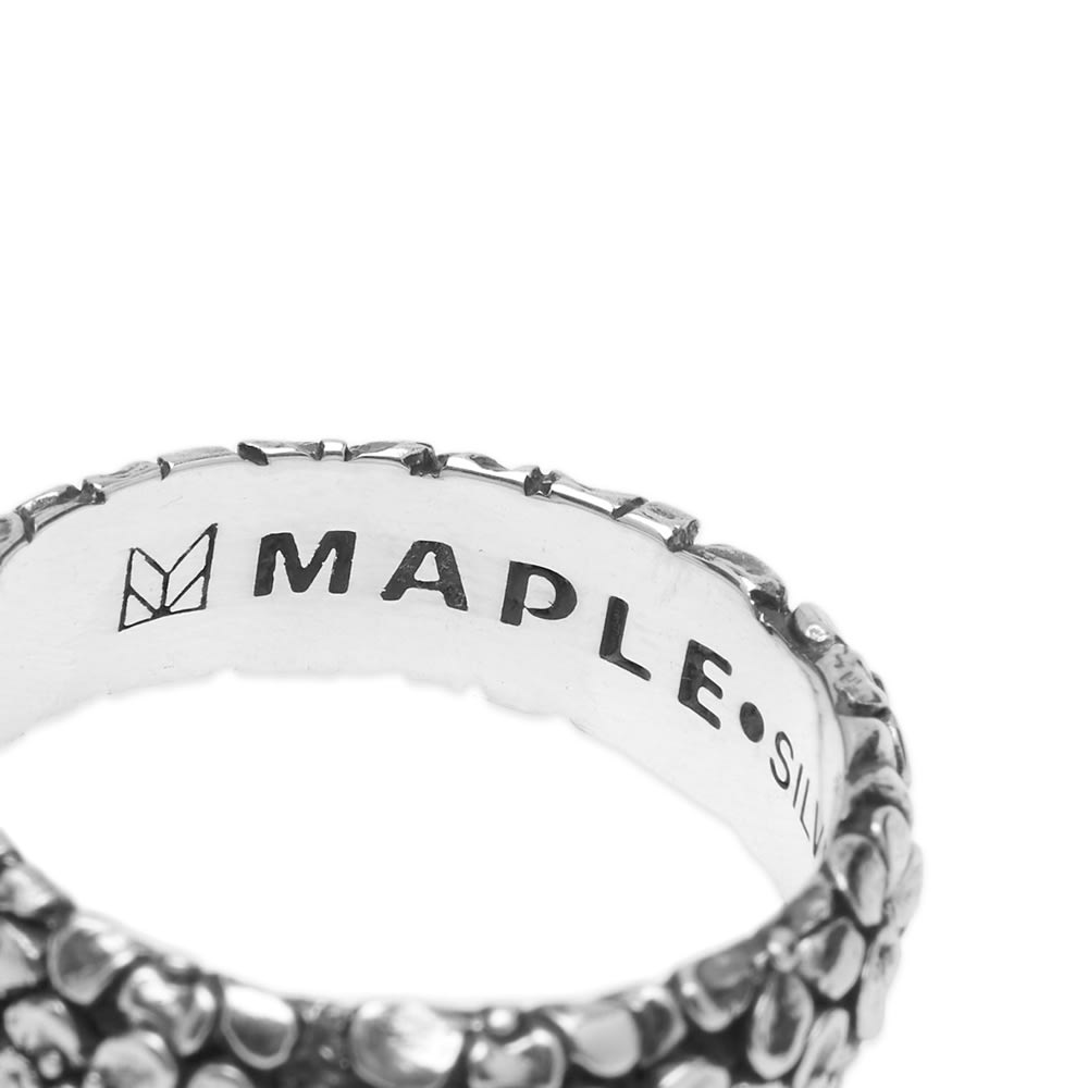Maple Floral Band Ring Silver | END. (US)
