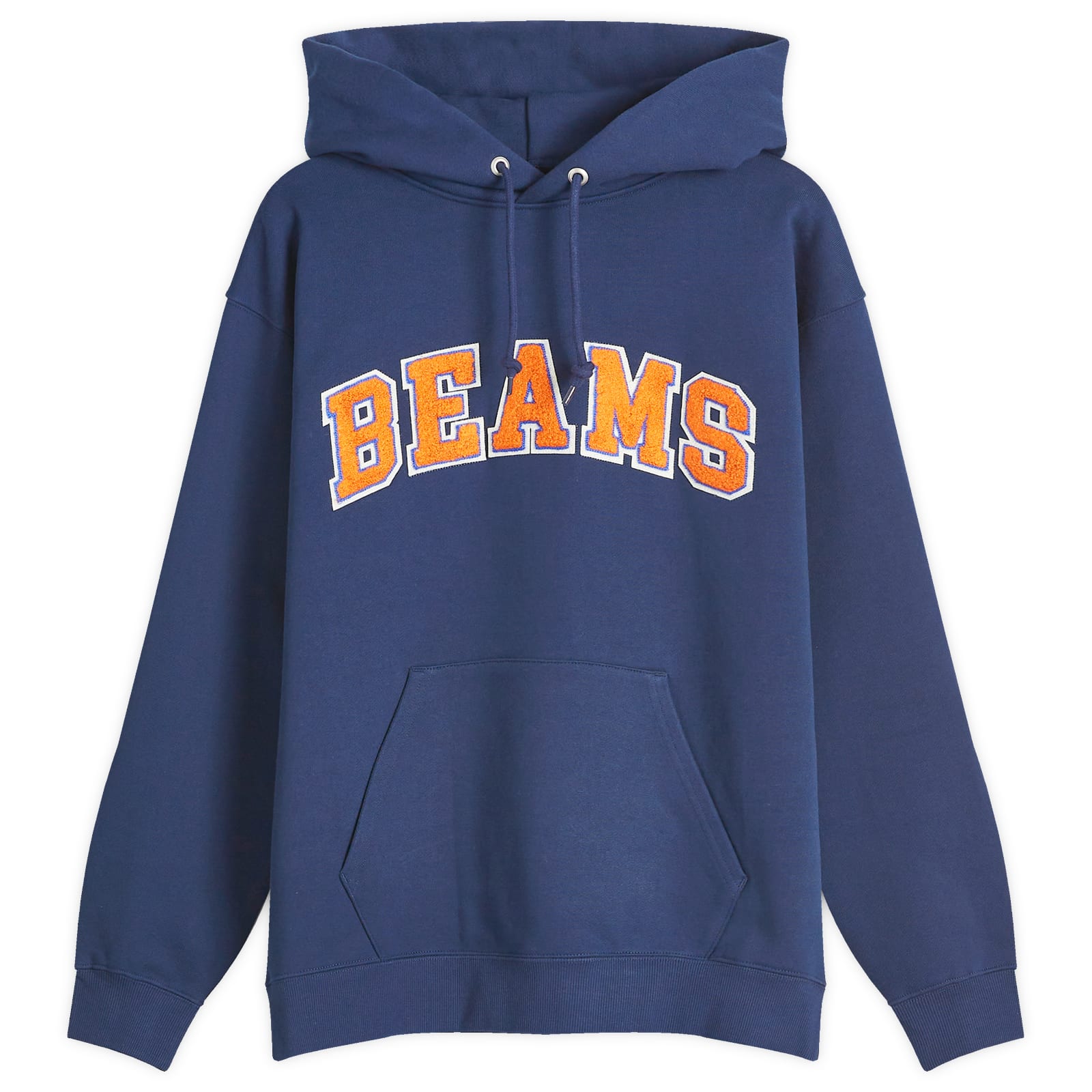 BEAMS College Logo Hoodie Navy | END. (US)