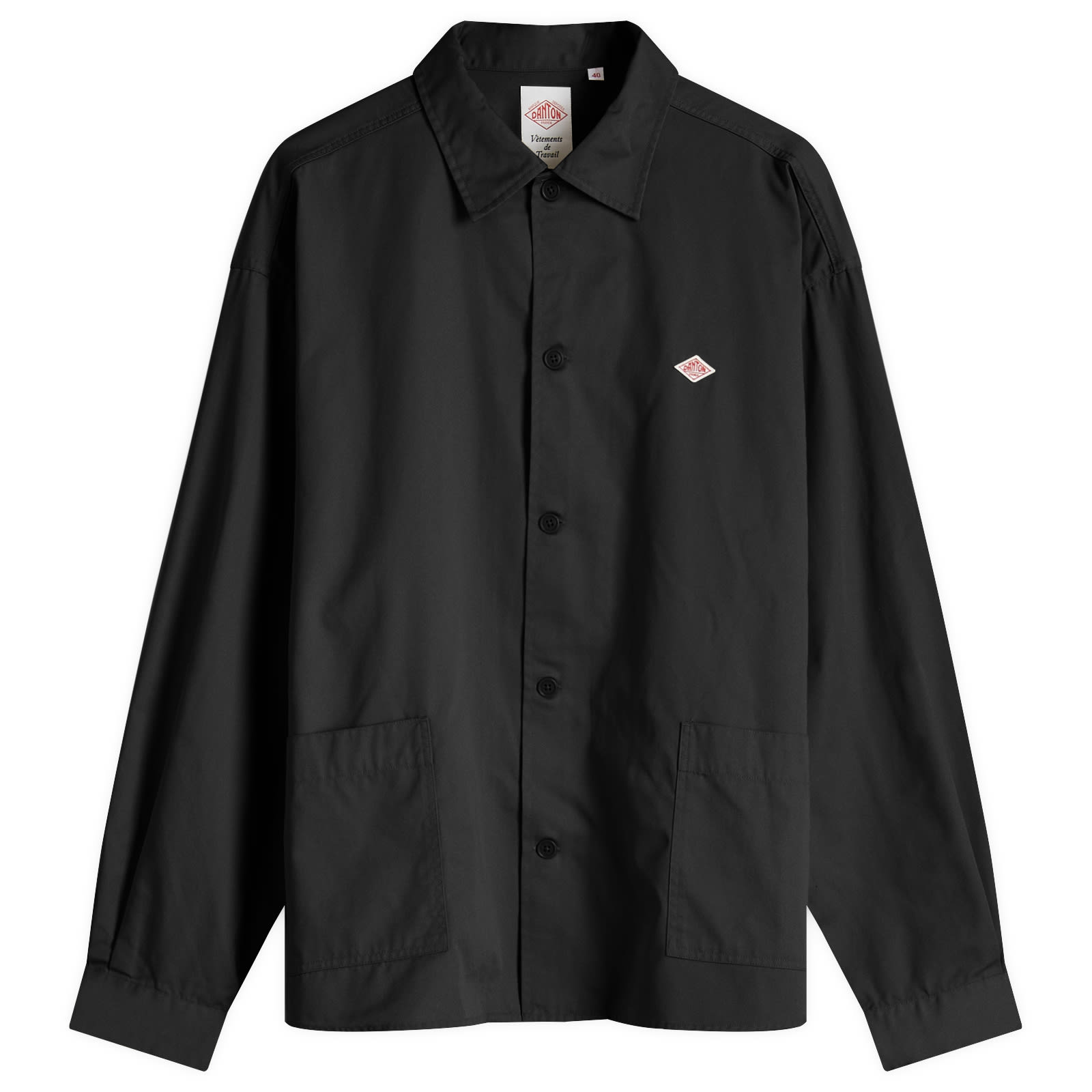 Danton Lightweight Overshirt Black | END. (GB)