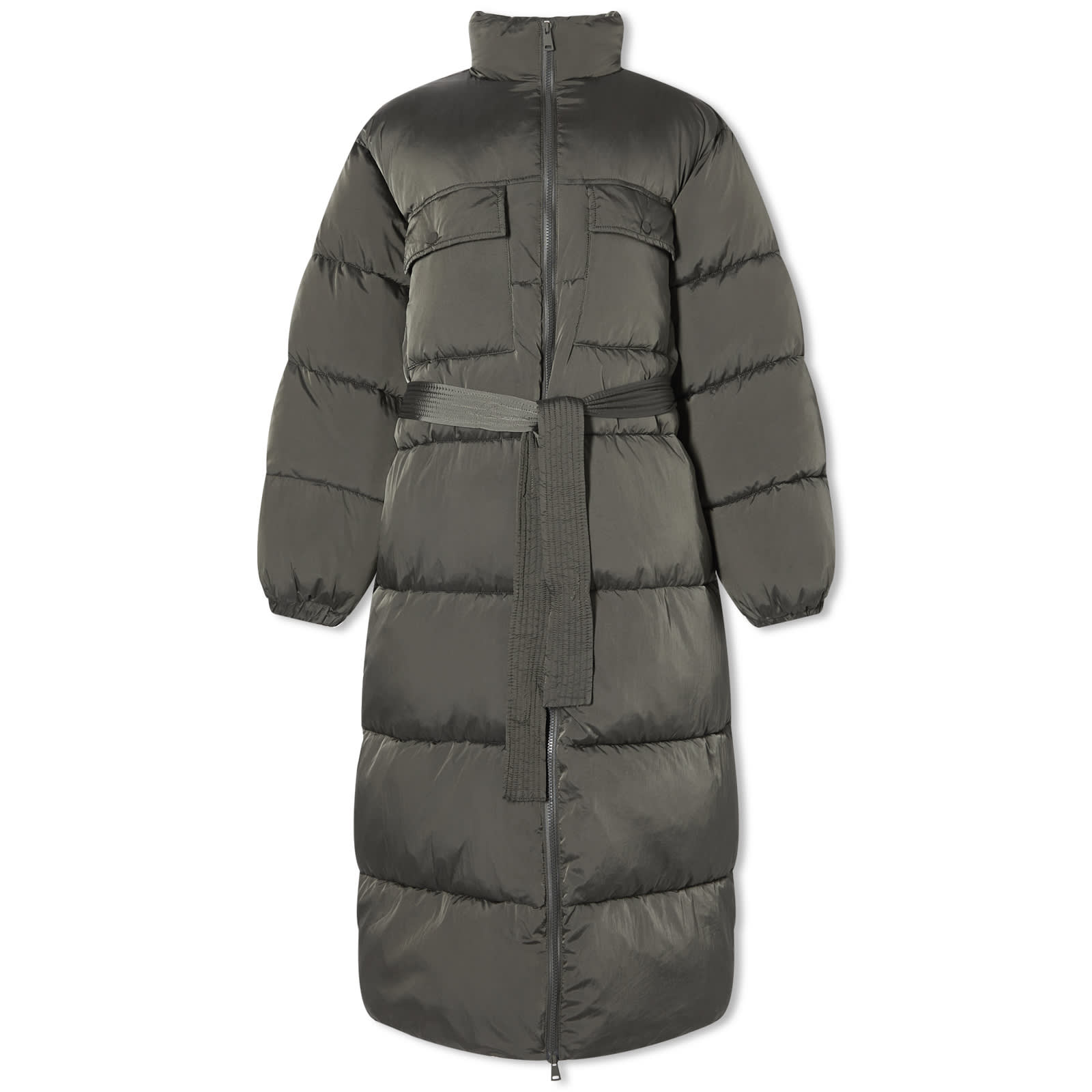 Good American Long Line Belted Puffer Jacket Black | END. (KR)