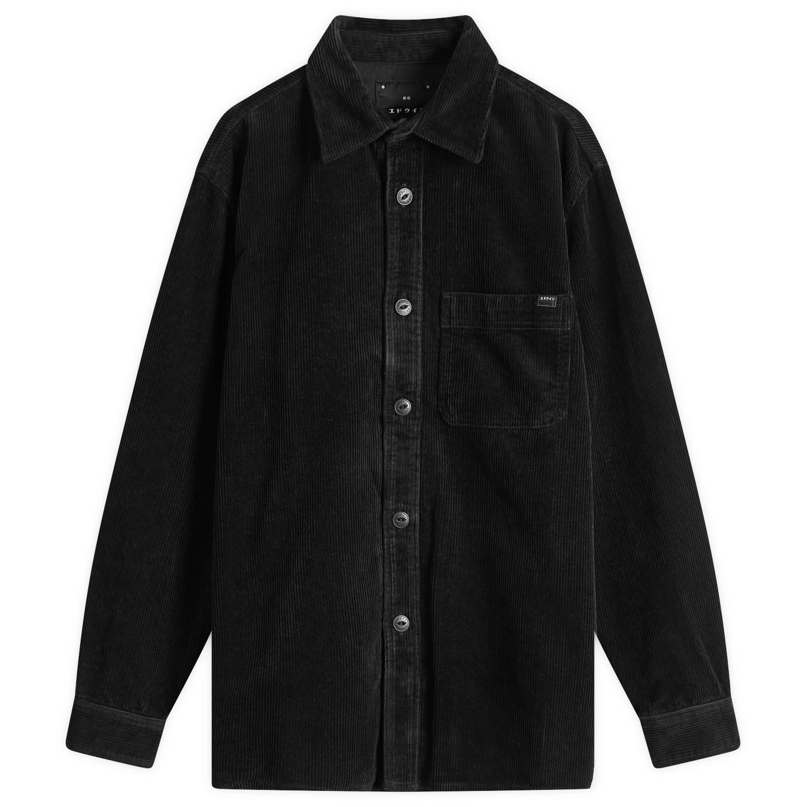 Edwin Ander Cord Overshirt Black | END. (US)