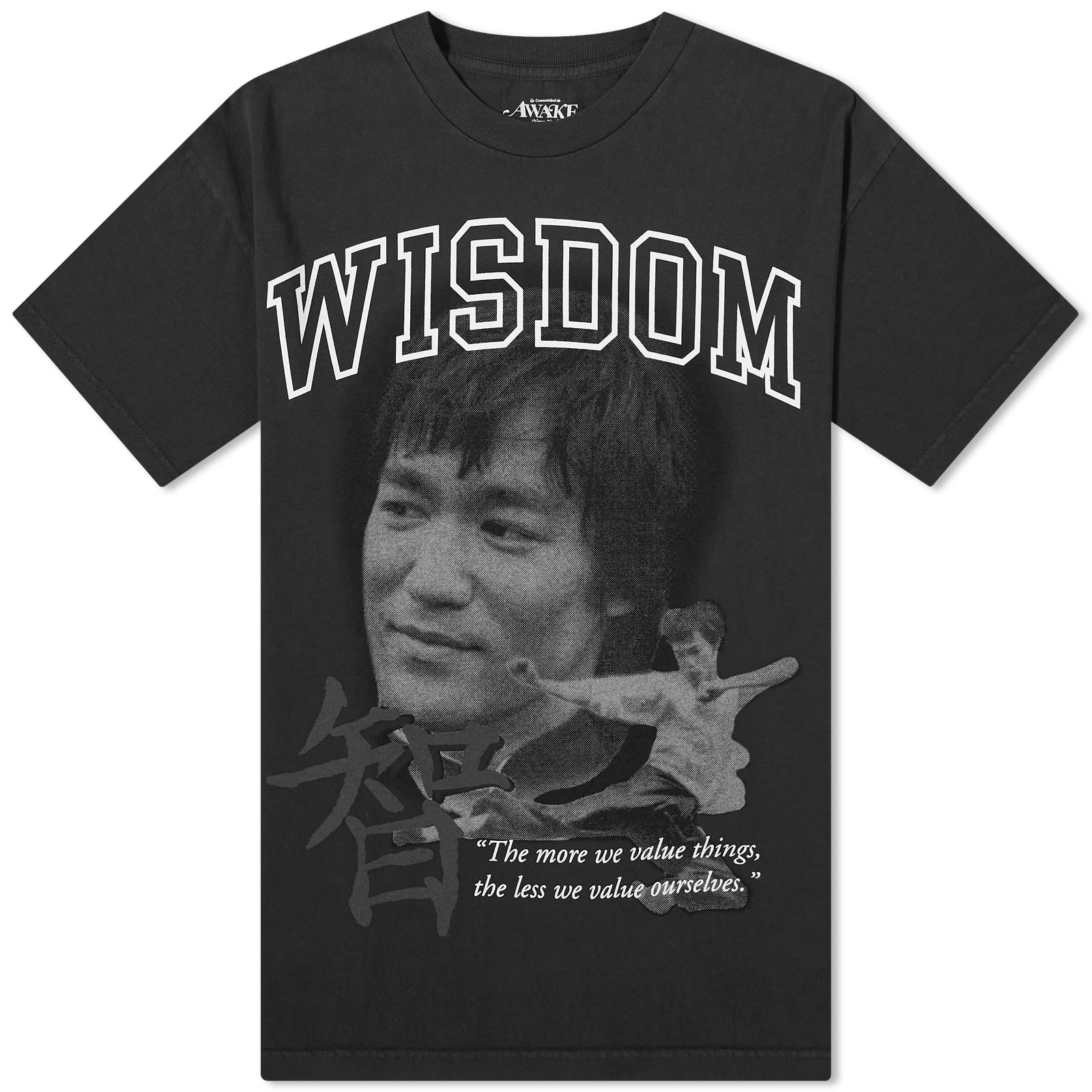 Awake Ny Bruce Lee T Shirt Washed Black End Gb 