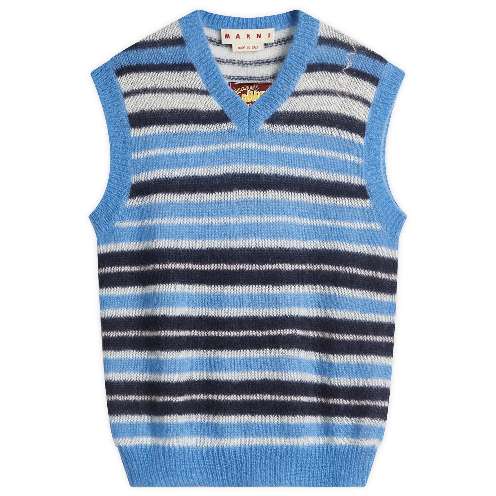 Marni Stripe Mohair Vest Blue Lilac | END. (AU)