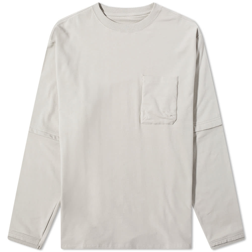 GOOPiMADE Long Sleeve Archetype-01 Pocket T-Shirt Ivory | END. (AU)