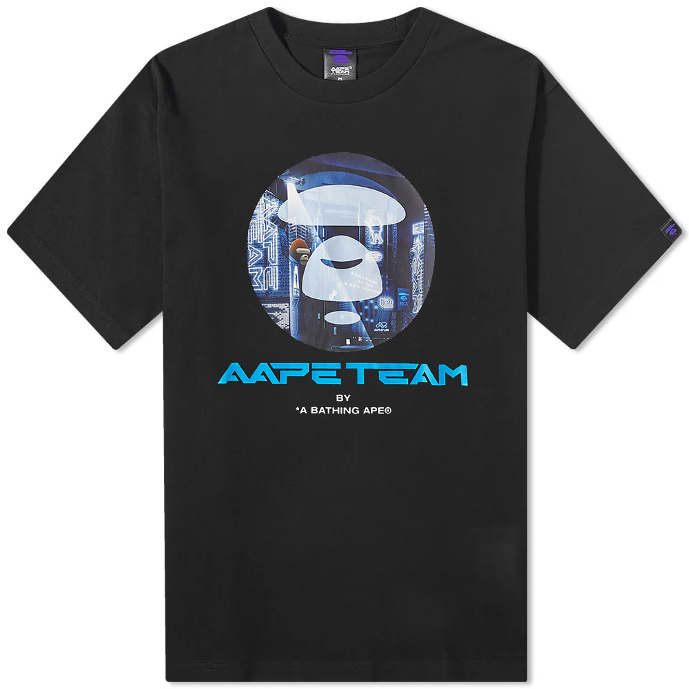 AAPE Team Moon Head T-Shirt Black | END. (US)