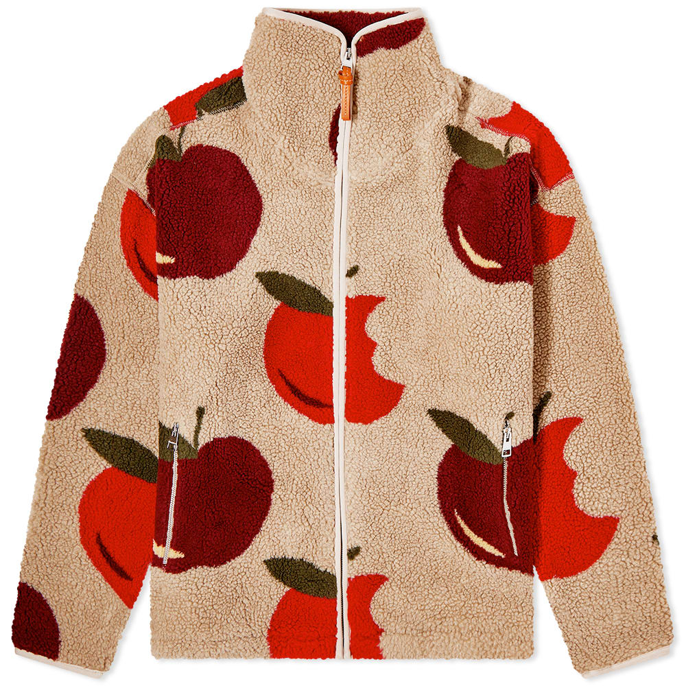 JW Anderson Fleece Jacket Beige & Red | END. (GB)