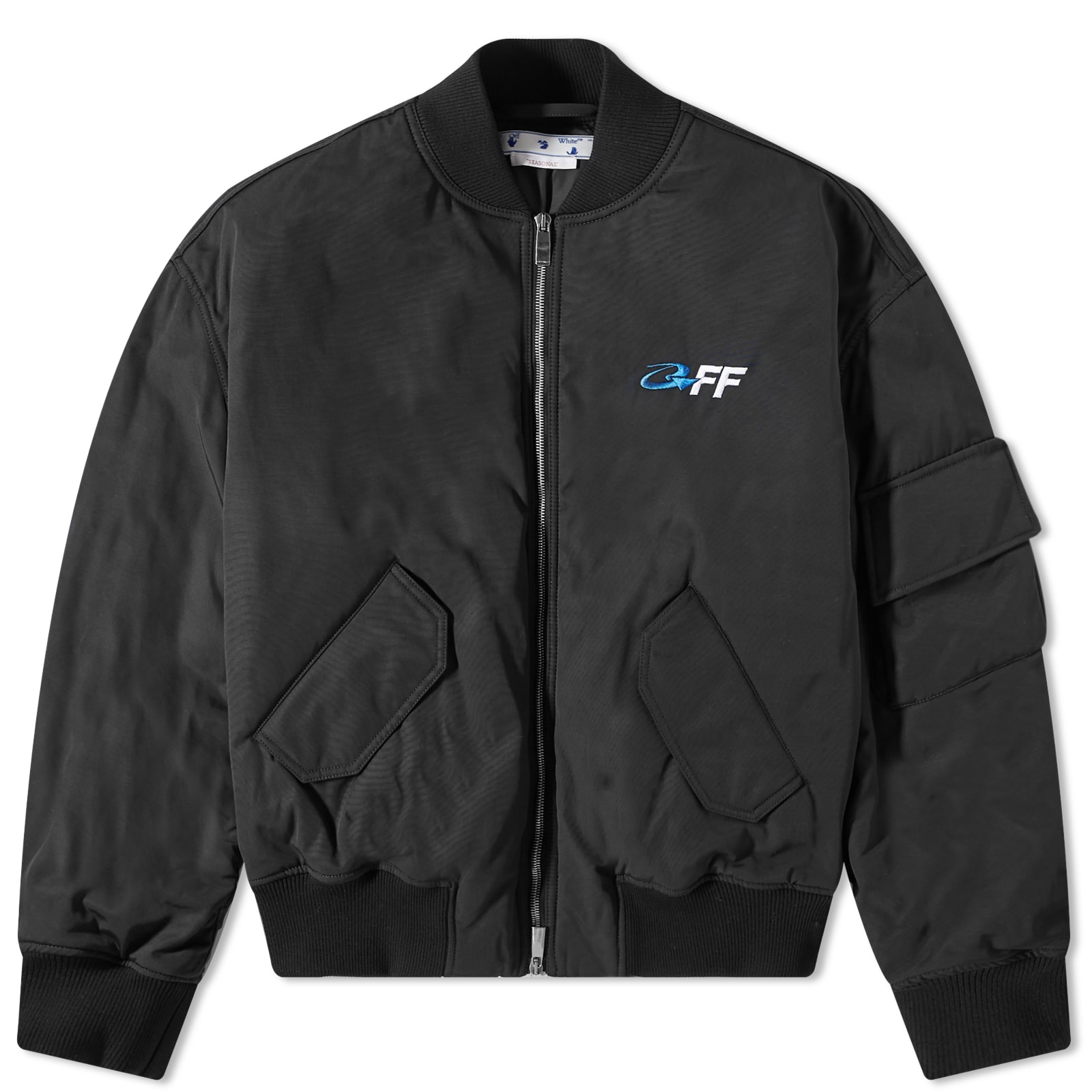 Off-White Exact Opp Over Bomber Jacket Black | END. (GB)