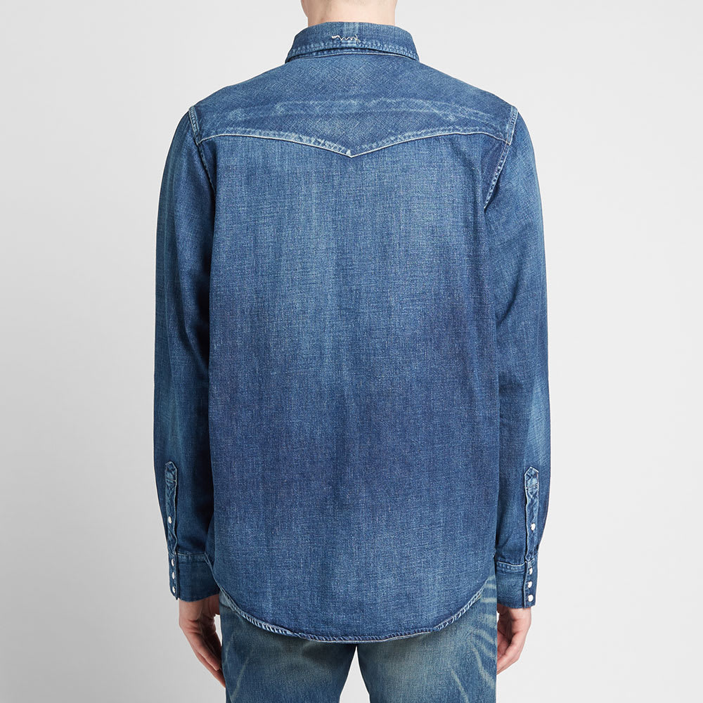 Visvim Social Sculpture Damaged Shirt Indigo | END.