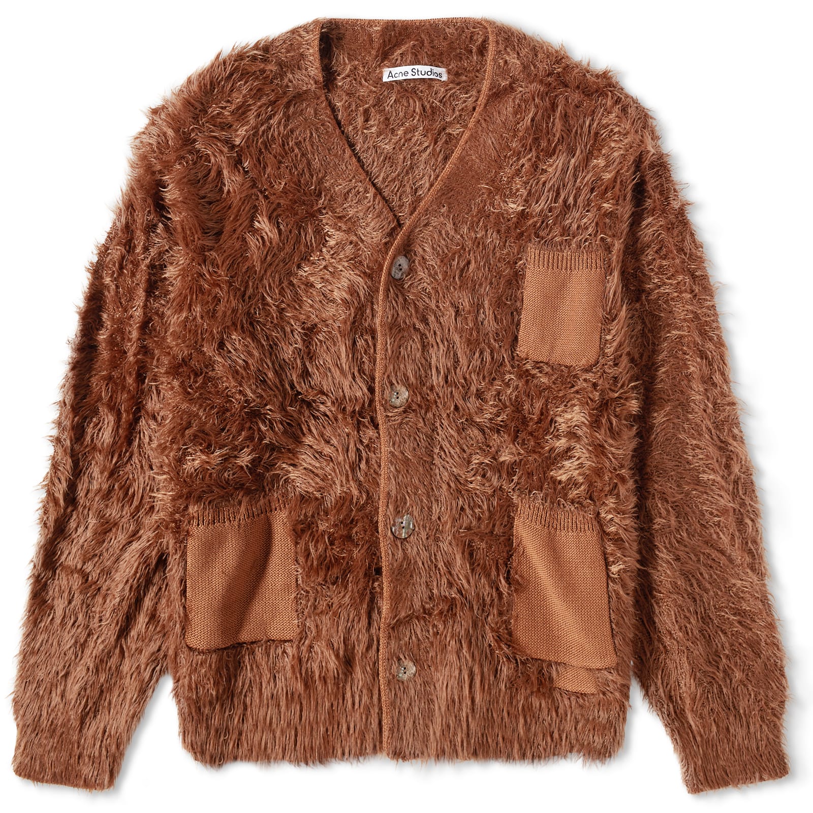 Acne Studios Kelfi Cardigan Tobacco Brown | END. (US)