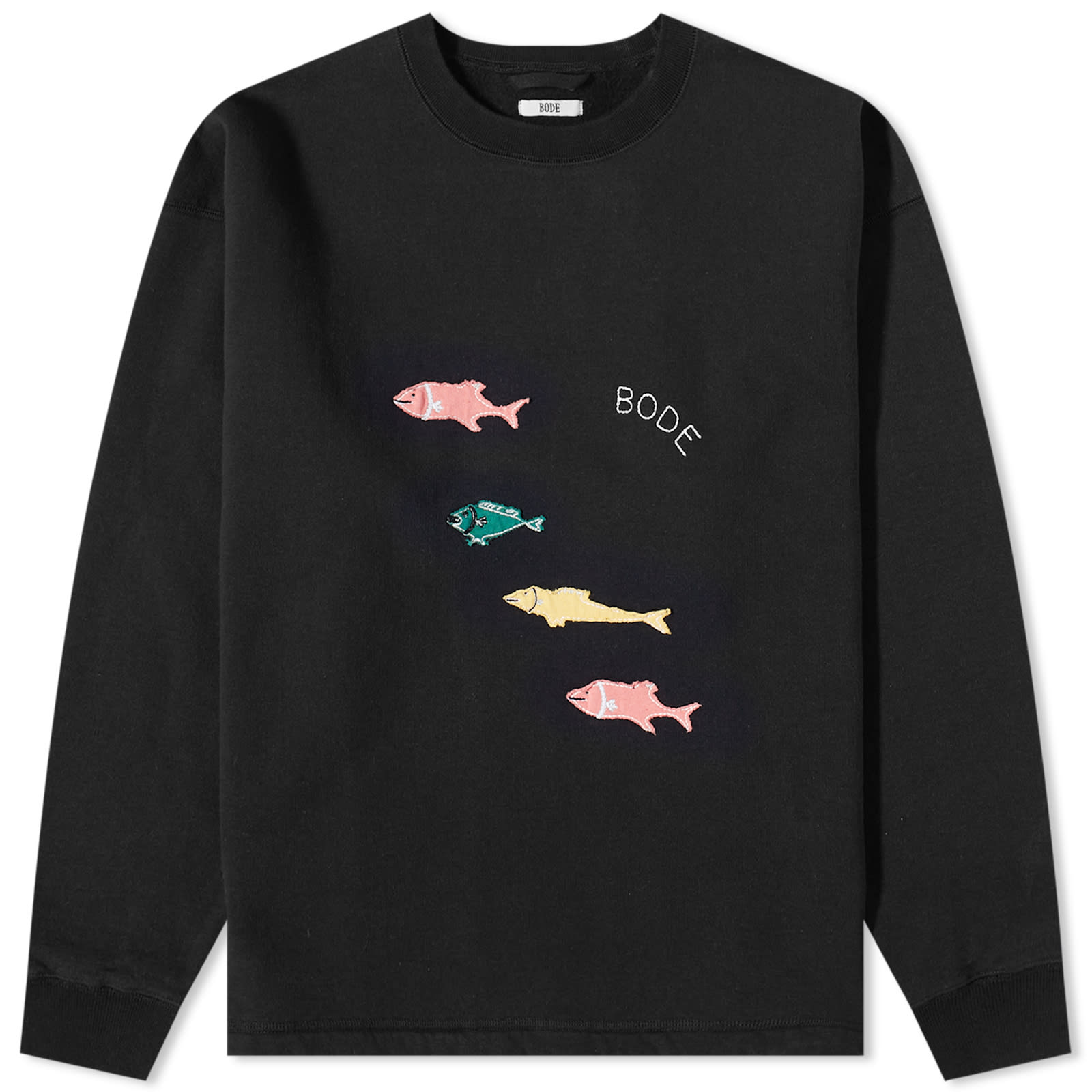 BODE Fish Sweatshirt Black | END. (US)