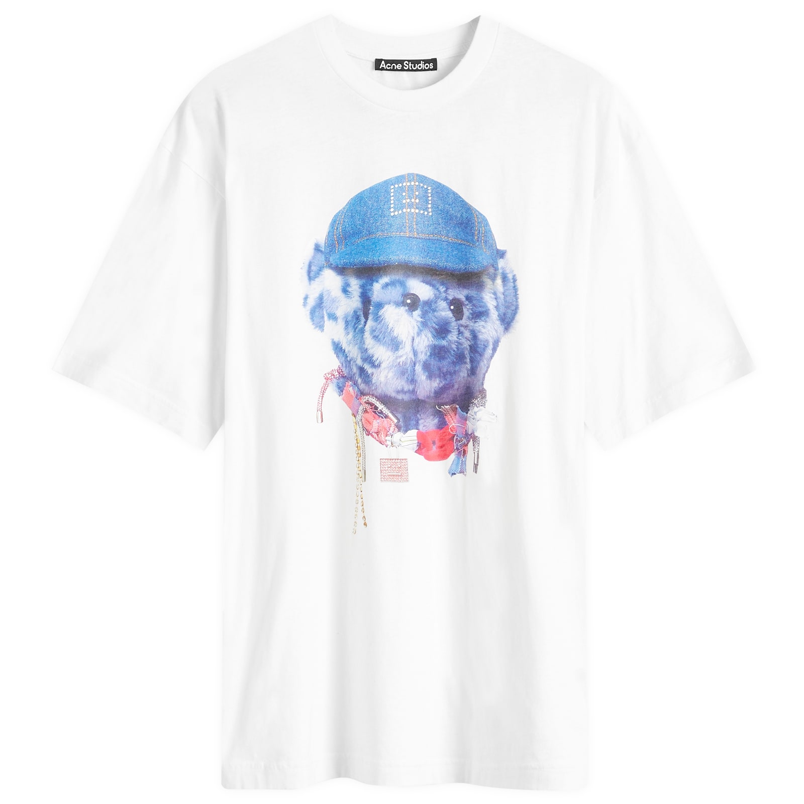 Acne Studios Exford Face Teddy Bear T-Shirt Optic White | END. (US)