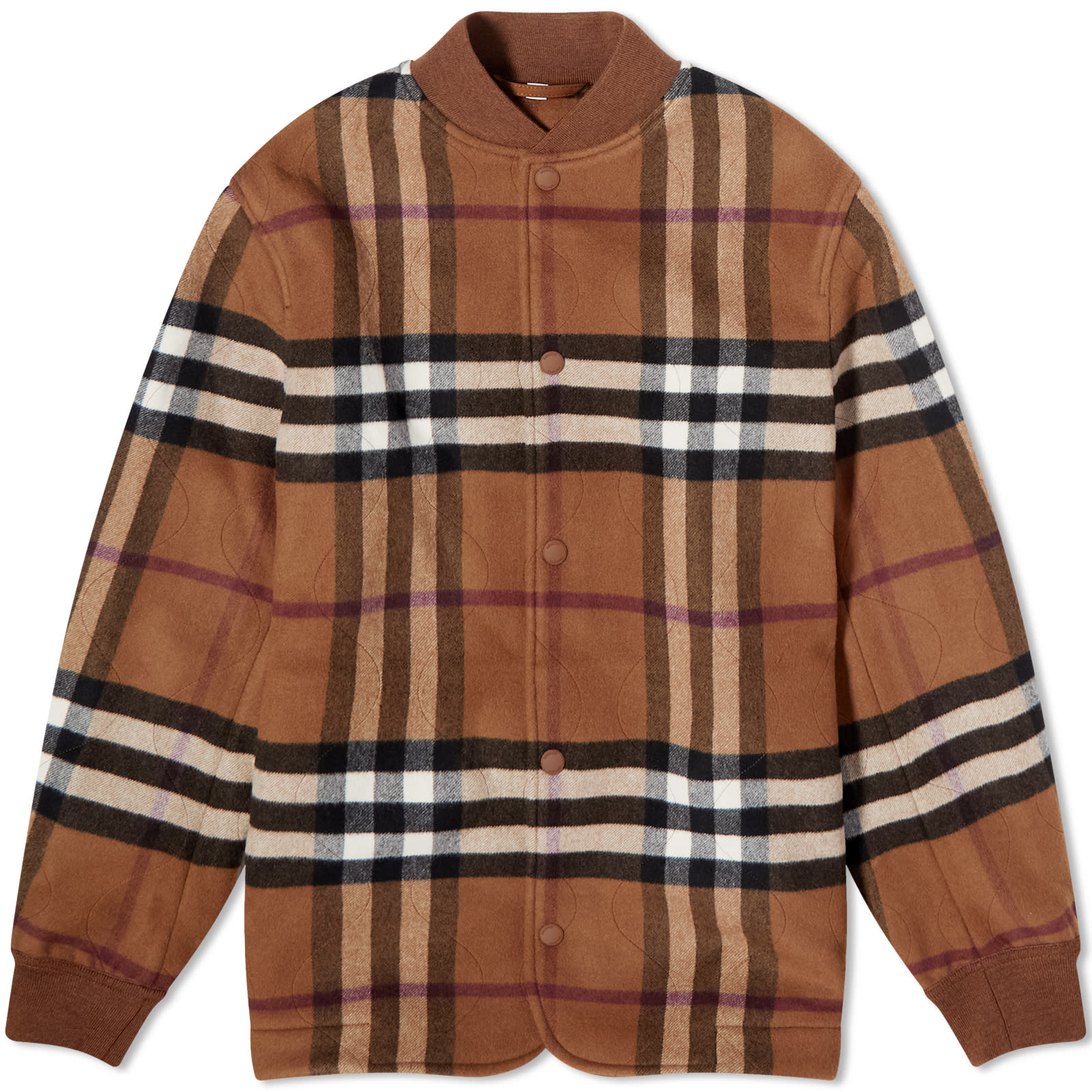 Burberry Belsize Check Bomber Jacket Dark Birch Brown Check | END. (AU)