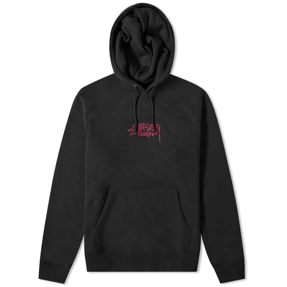 Stussy Stussy Designs Applique Hoody Black | END. (US)