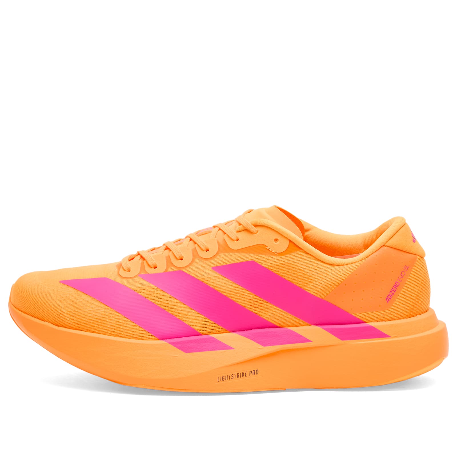 adidas Adizero Evo SL Sneaker Flash Orange/Shock Pink - Curated Menswear