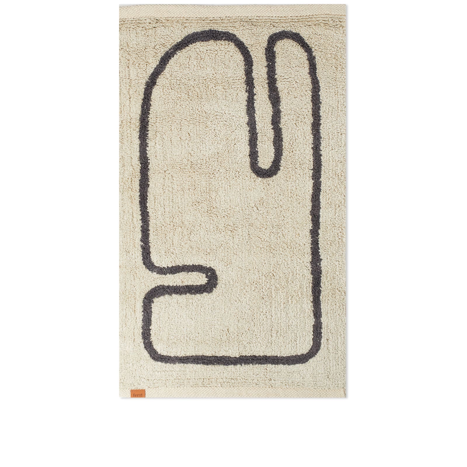ferm LIVING Lay Washable Mat Off-White & Coffee | END. (KR)