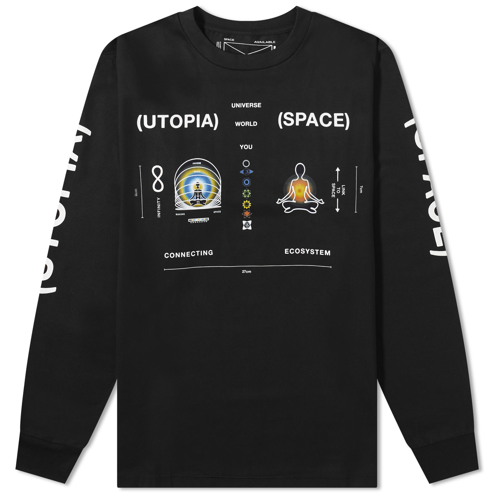 Space Available Long Sleeve Inner Space T-Shirt Black | END. (AU)