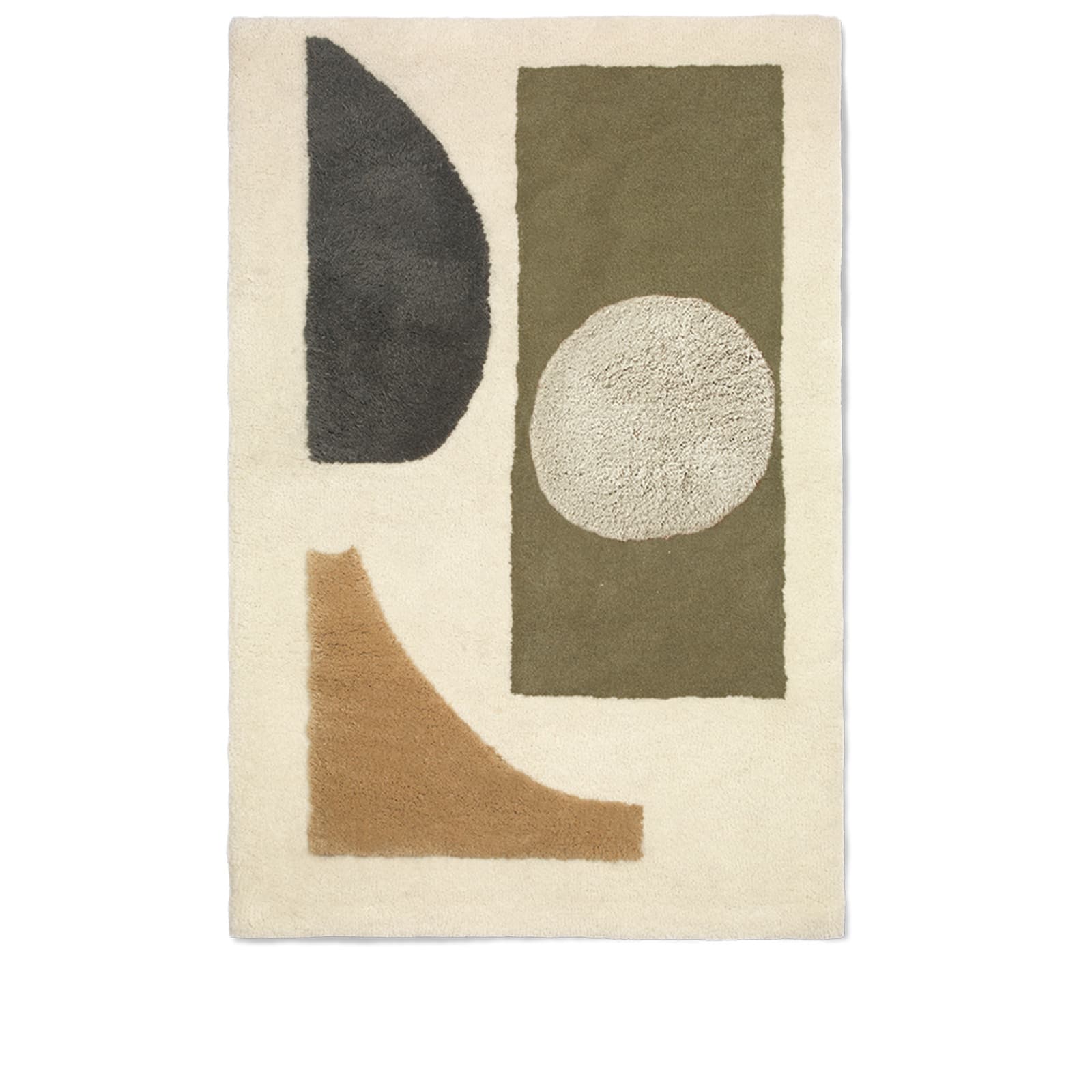 ferm LIVING Bloco Tufted Rug - 80x120cm Green | END. (AU)