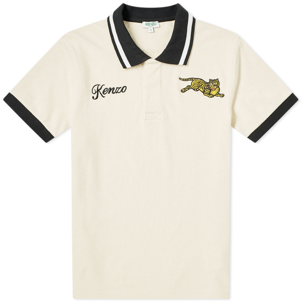Kenzo Jumping Tiger Polo Ecru | END. (Global)