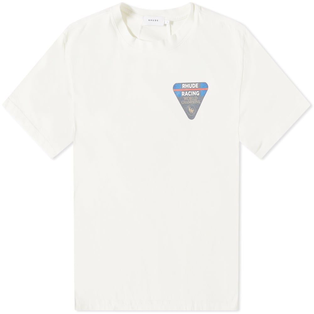 Rhude Race Patch T-Shirt Vtg White | END. (US)