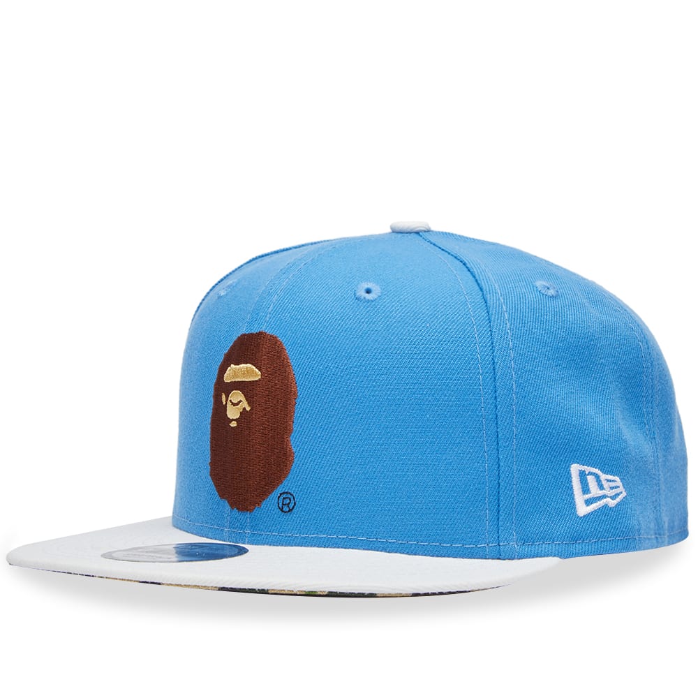 A Bathing Ape x New Era 9Fifty Ape Head Cap Blue | END. (GB)