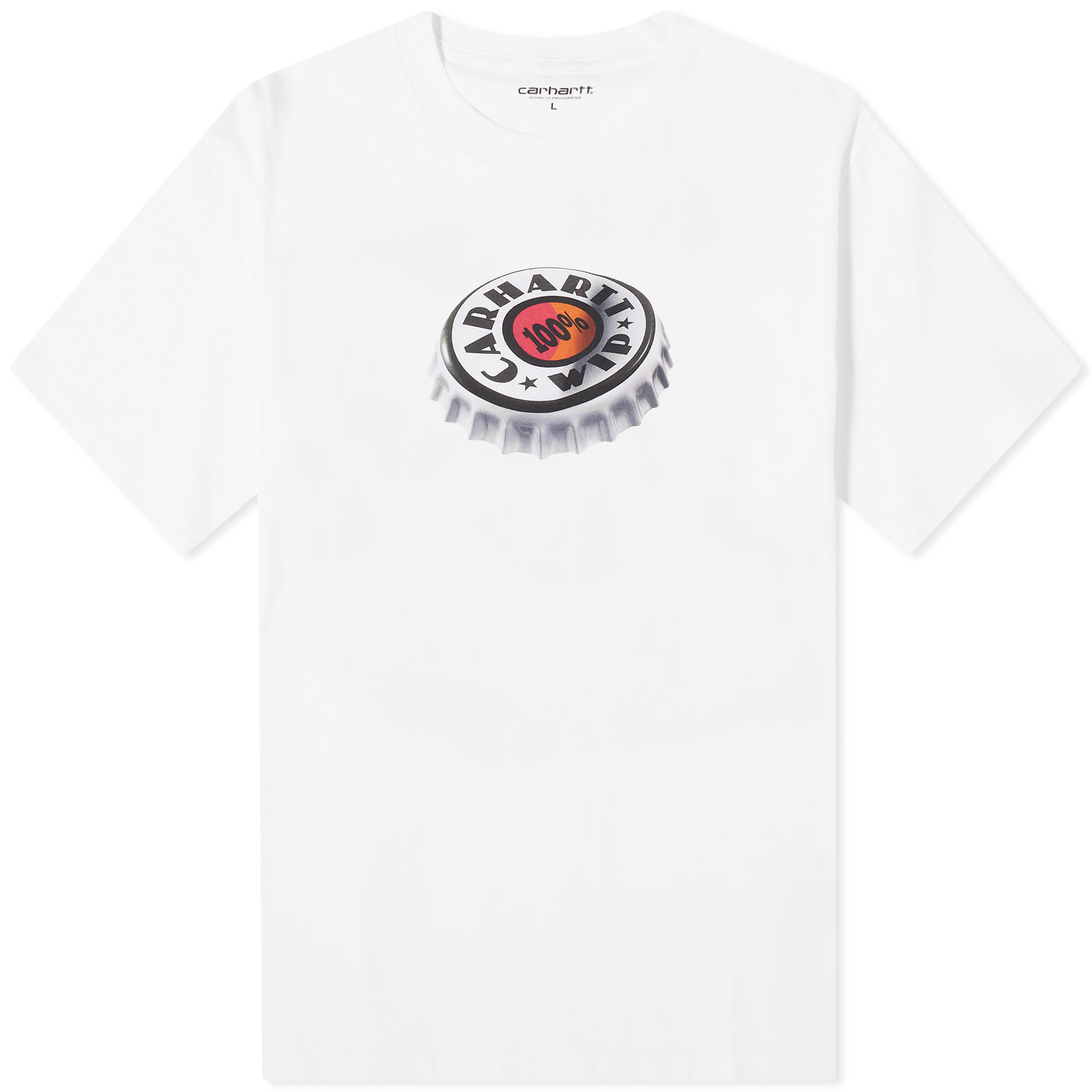 Carhartt WIP Bottle Cap T-Shirt White | END. (US)