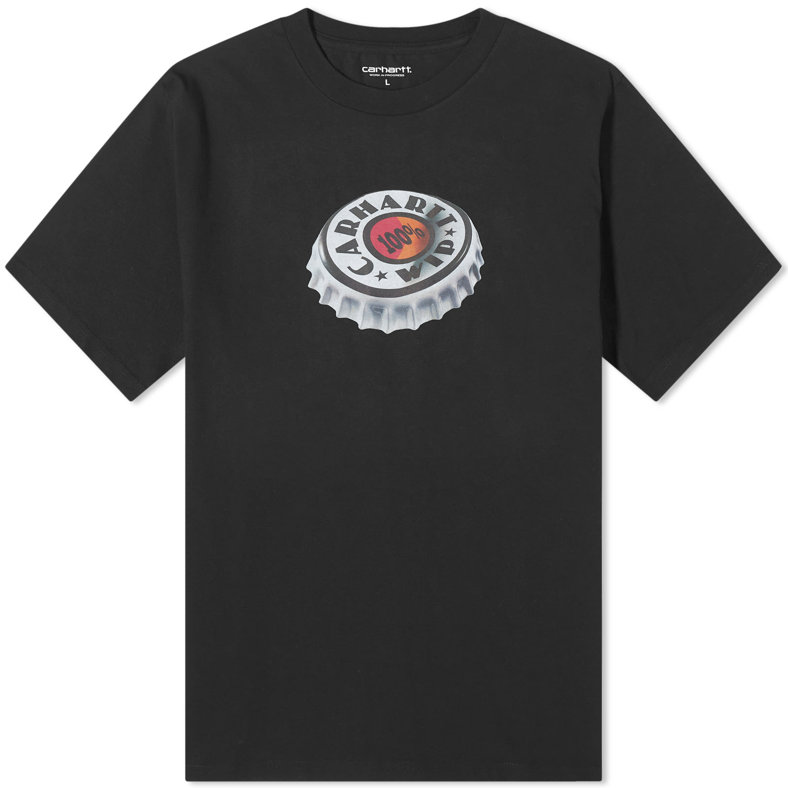Carhartt WIP Bottle Cap T-Shirt Black | END. (US)