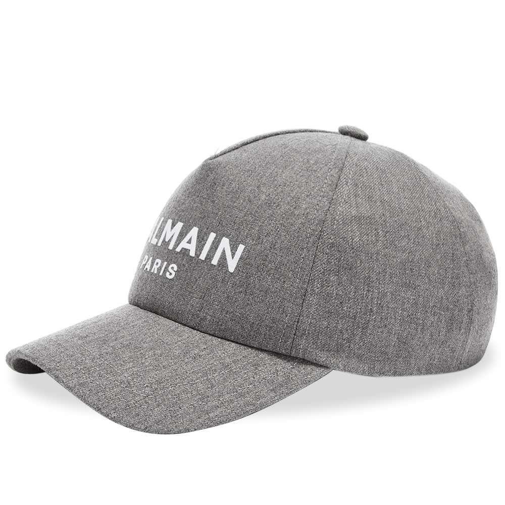 Balmain Wool Logo Cap Heather Grey | END. (GB)