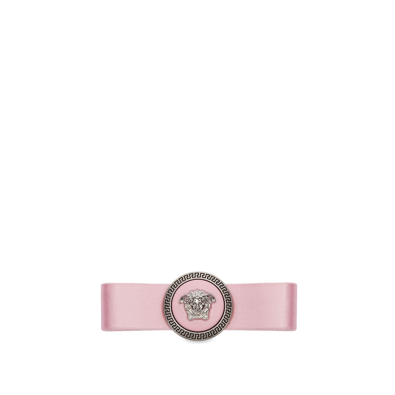 Versace Right Gianni Ribbon Hair Pin Pastel Pink & Palladium | END. (GB)