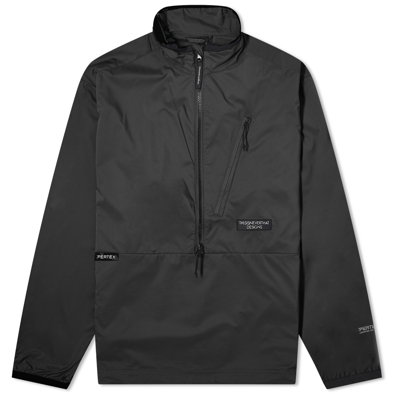 thisisneverthat PERTEX QA Half Zip Pullover Black | END. (US)