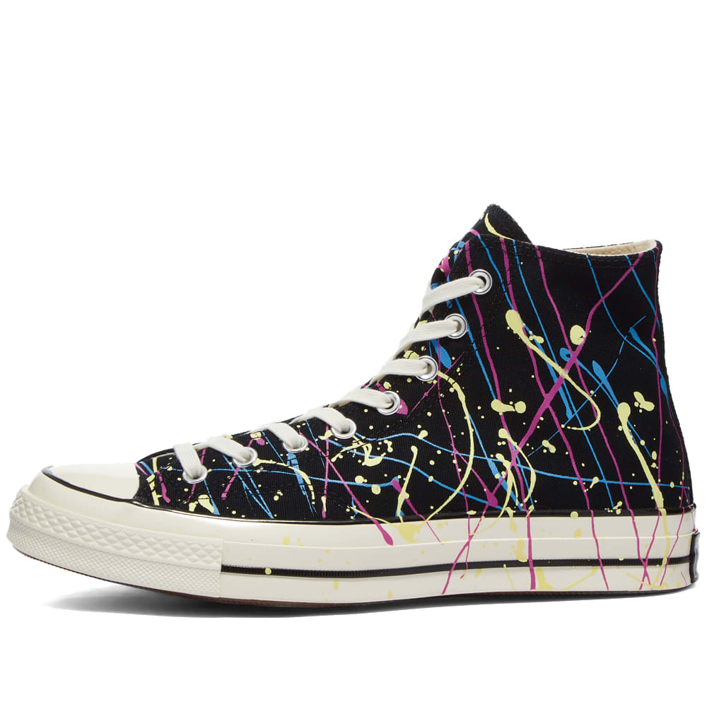 Converse Chuck Taylor 70 Hi Archive Paint Splatter Print Black, Magenta ...