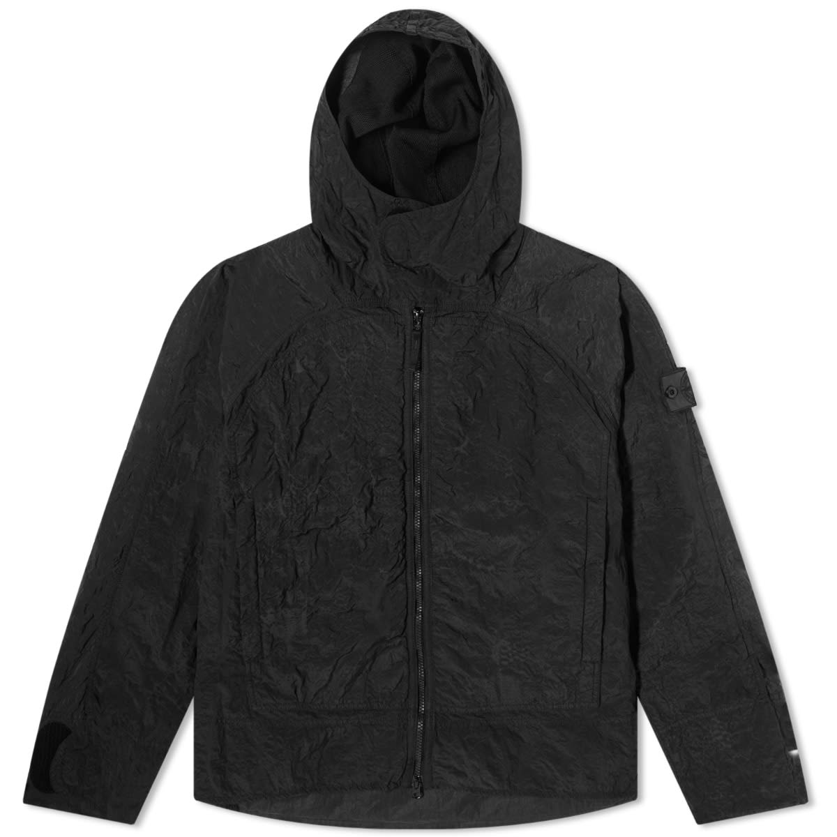 Stone Island Shadow Project Nylon Metal Waffle Print Parka Black | END ...