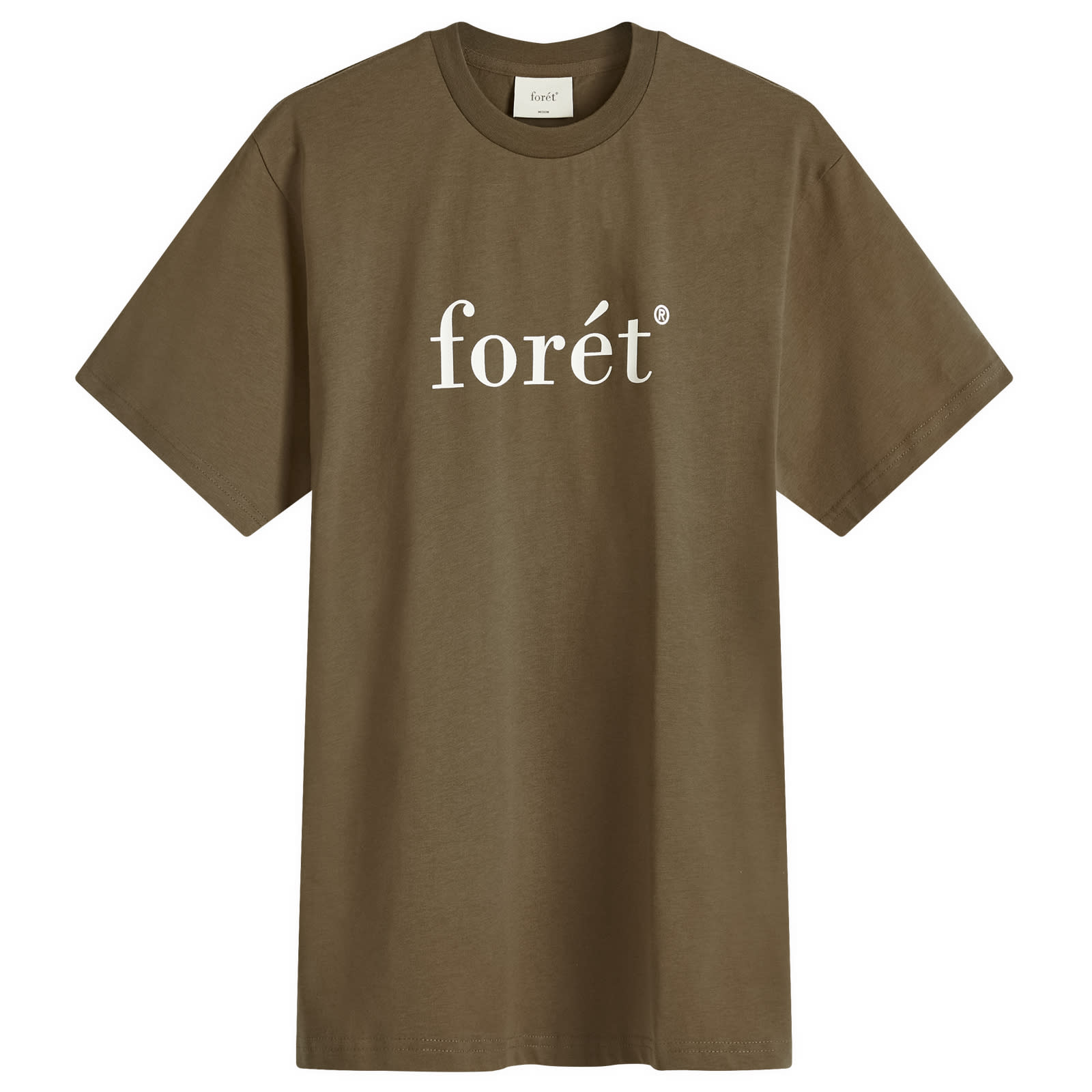 Foret Amber Logo T-Shirt Cold Brown & Cloud | END. (GB)