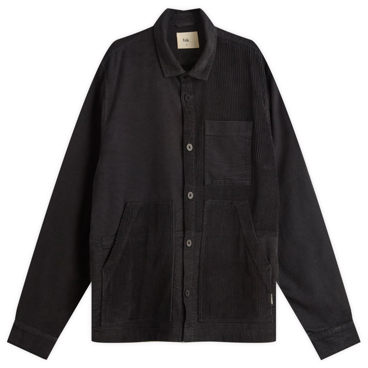 Folk Assembly Worker Jacket Soft Black Cord Mix | END. (US)