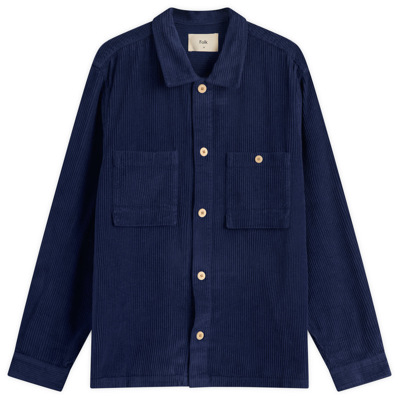 Folk Patch Overshirt Rich Navy Chunky Cord | END. (AR)