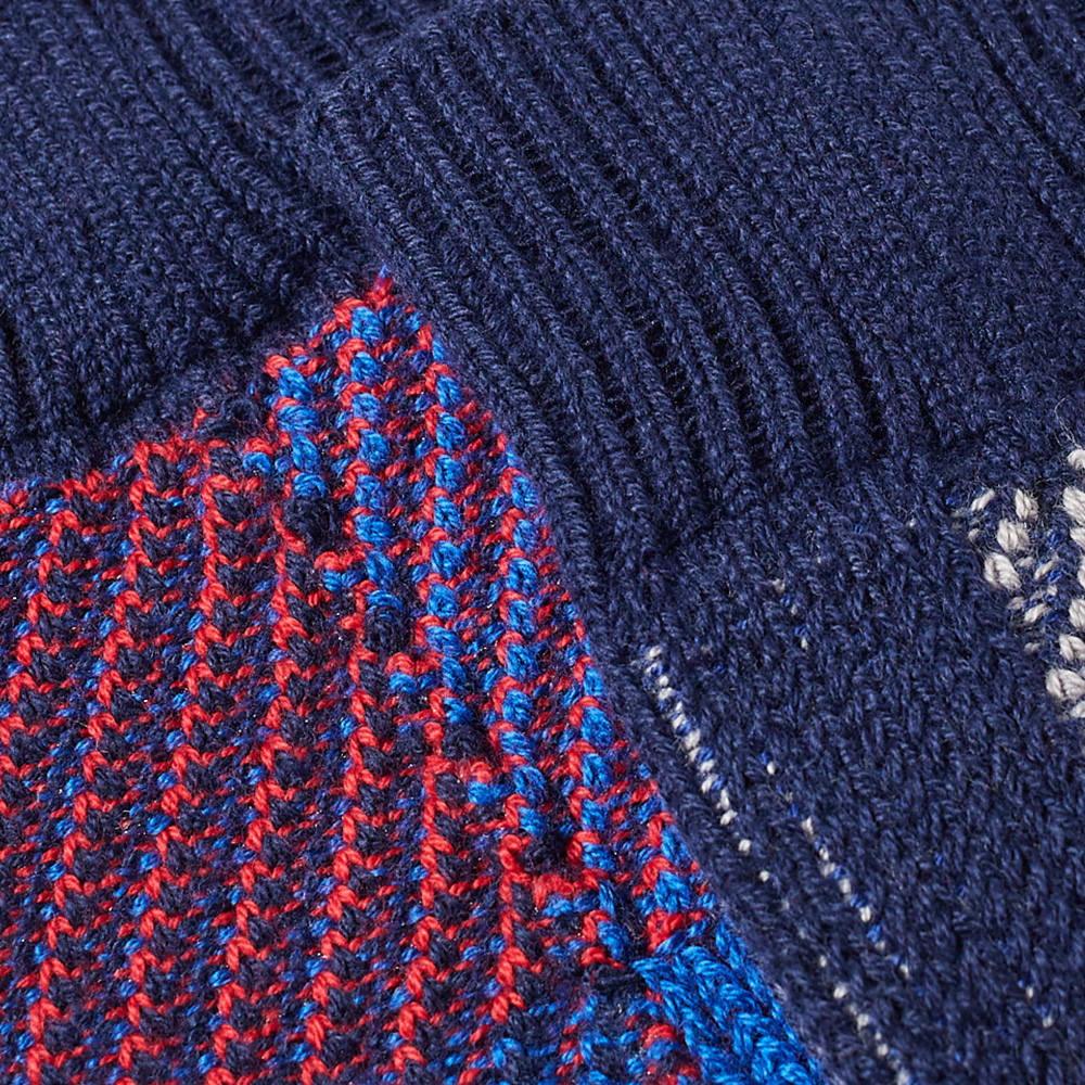 Sacai Check Sock Navy END HK sacai-check-sock-navy-end-hk