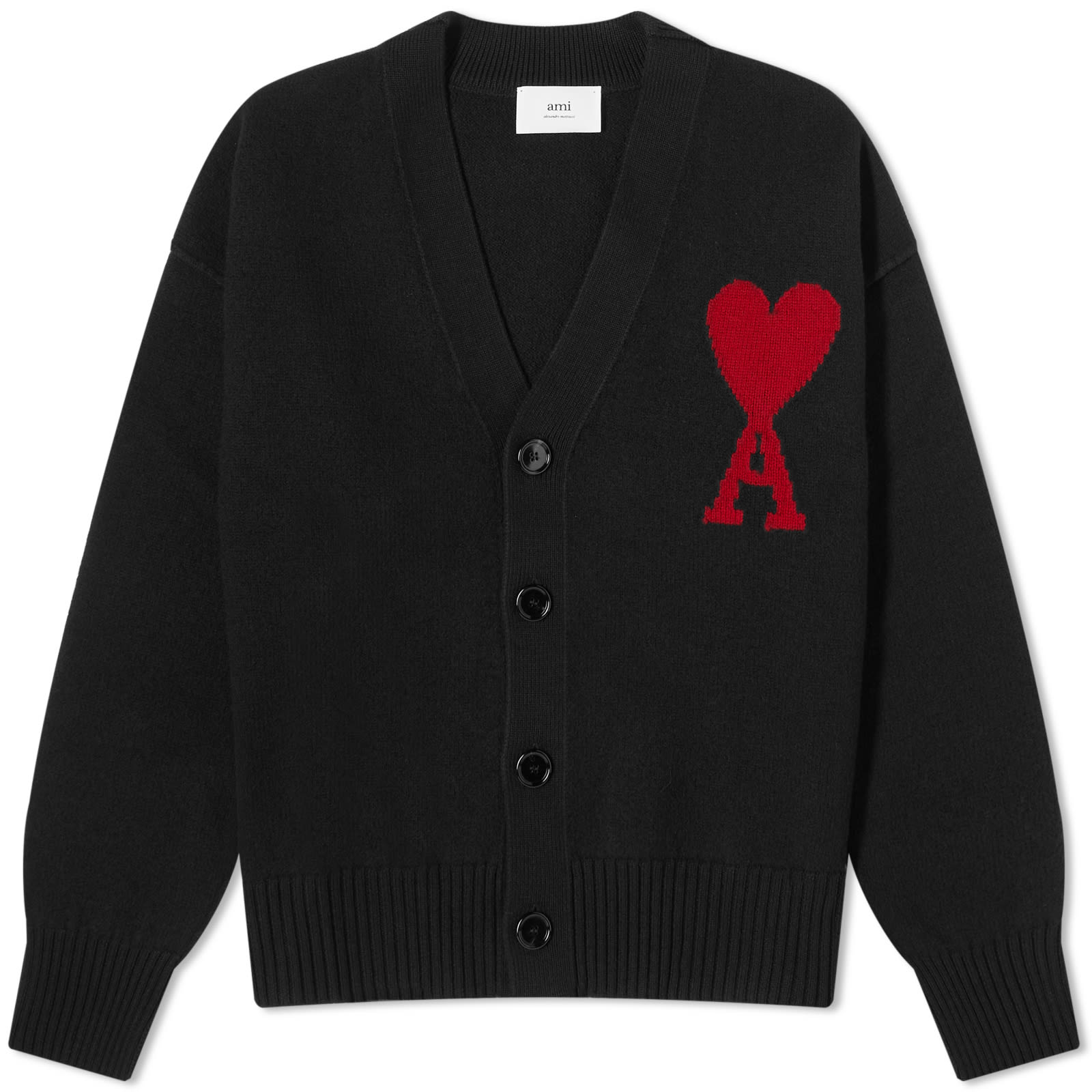 AMI ADC Big Cardigan Black | END.