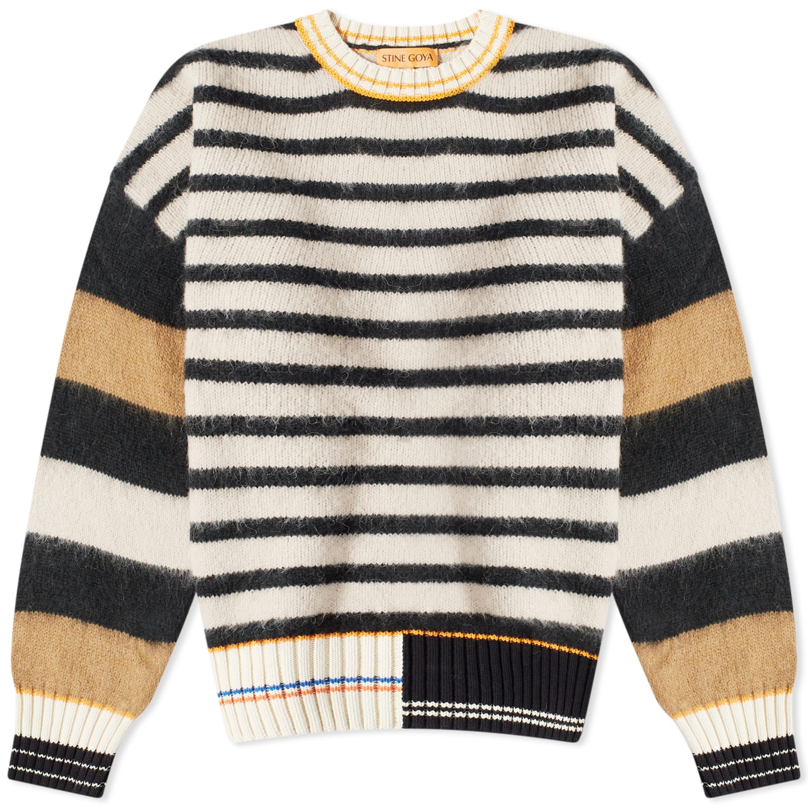 Stine Goya Shea Striped Knitted Jumper Multicolour Stripes | END. (GB)