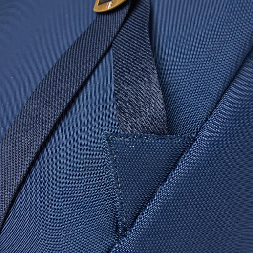 Thom Browne Leather Trim Backpack Navy | END. (US)