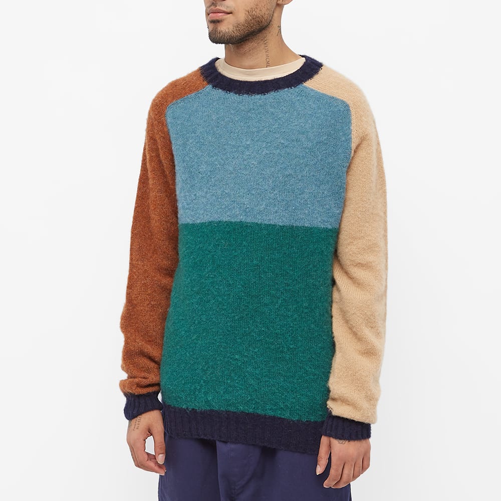 Howlin' Firecracker Colour Block Crew Knit Crystal | END. (TW)