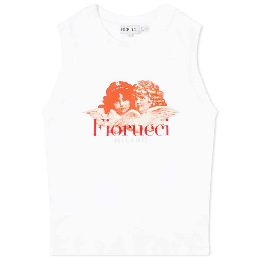 Fiorucci Sleeveless Milano Angel Crop Top Cream | END.