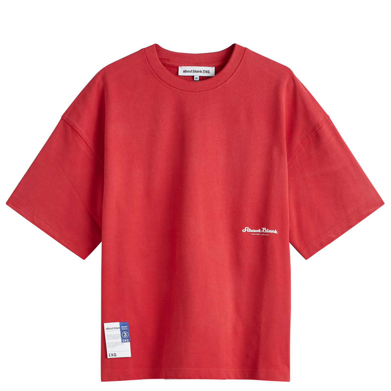 END. x About:Blank 'Laundromat' T-Shirt Sun Bleached Red | END. (AR)