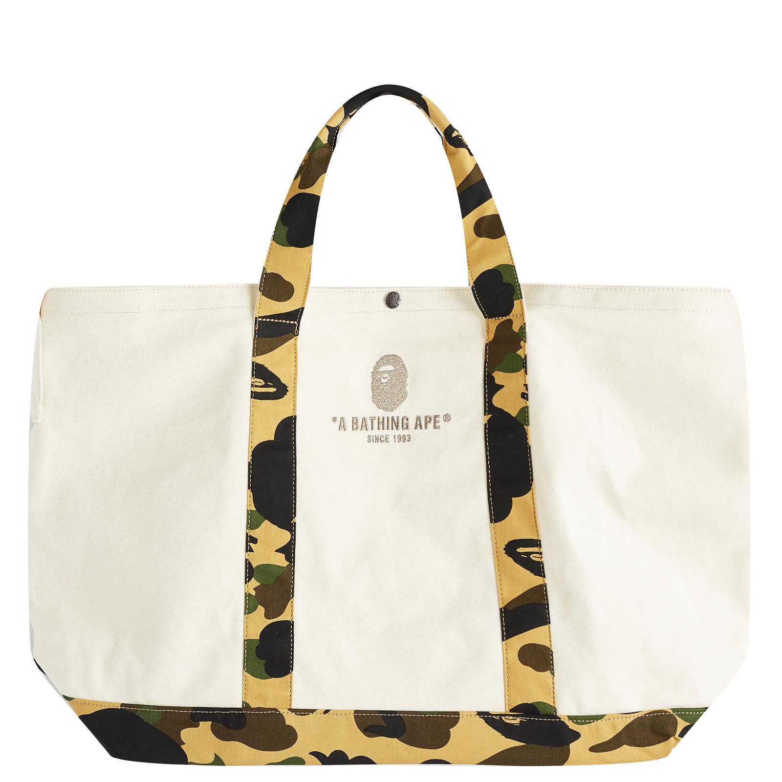 A Bathing Ape 1St Camo Tote Bag Ecru | END. (GB)
