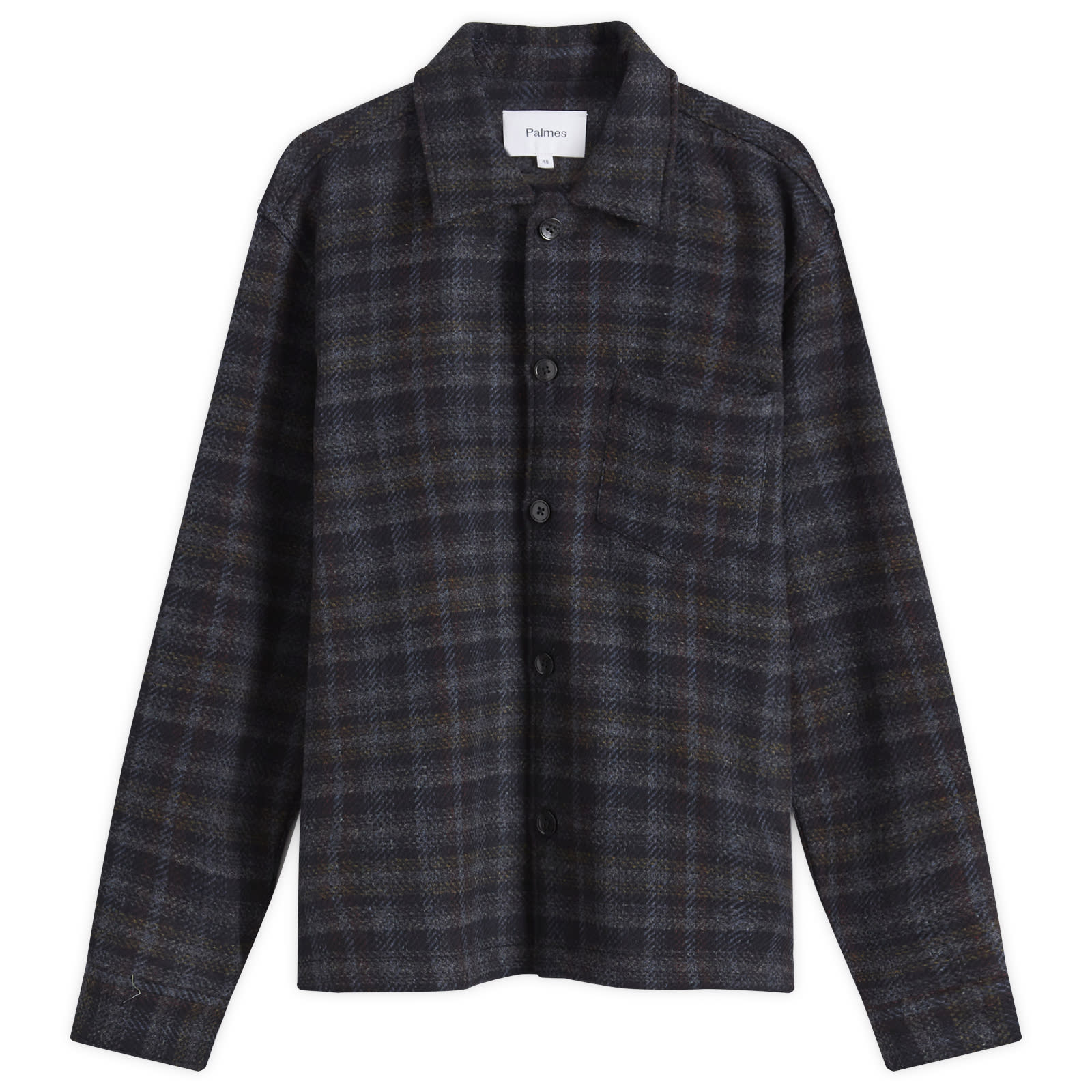 Palmes Rocco Check Overshirt Black | END. (US)
