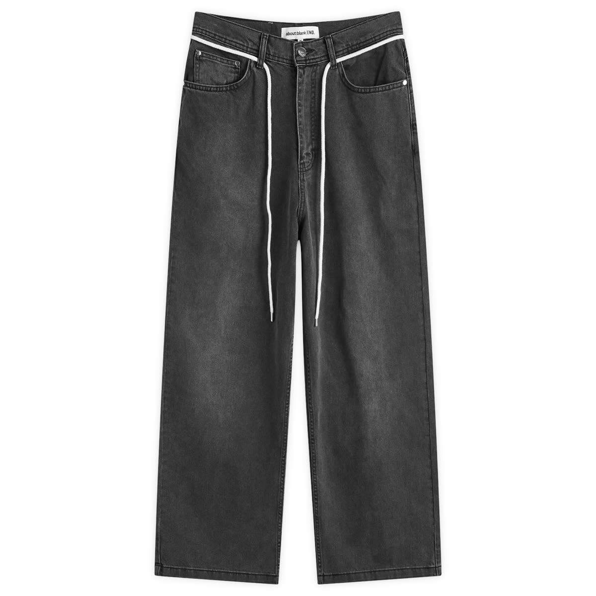 END. x About:Blank Wide Leg Denim Jean Black | END. (US)
